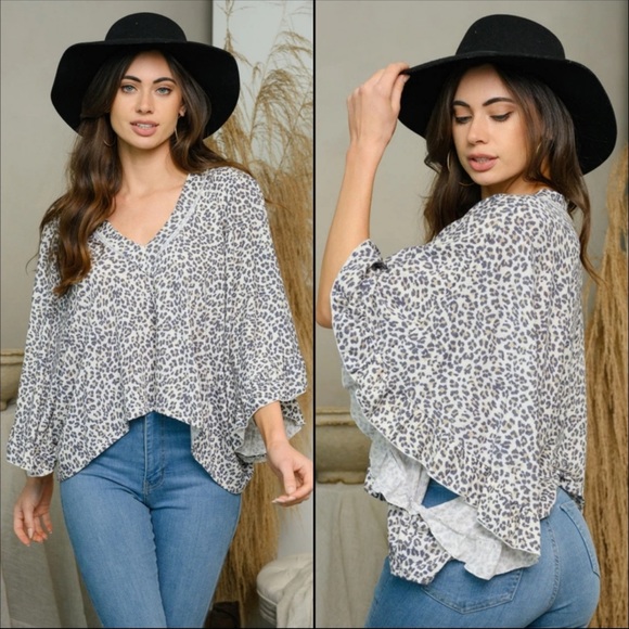 Harmony In Nature | Tops | B66stunning Leopard Print Top Wamazing ...